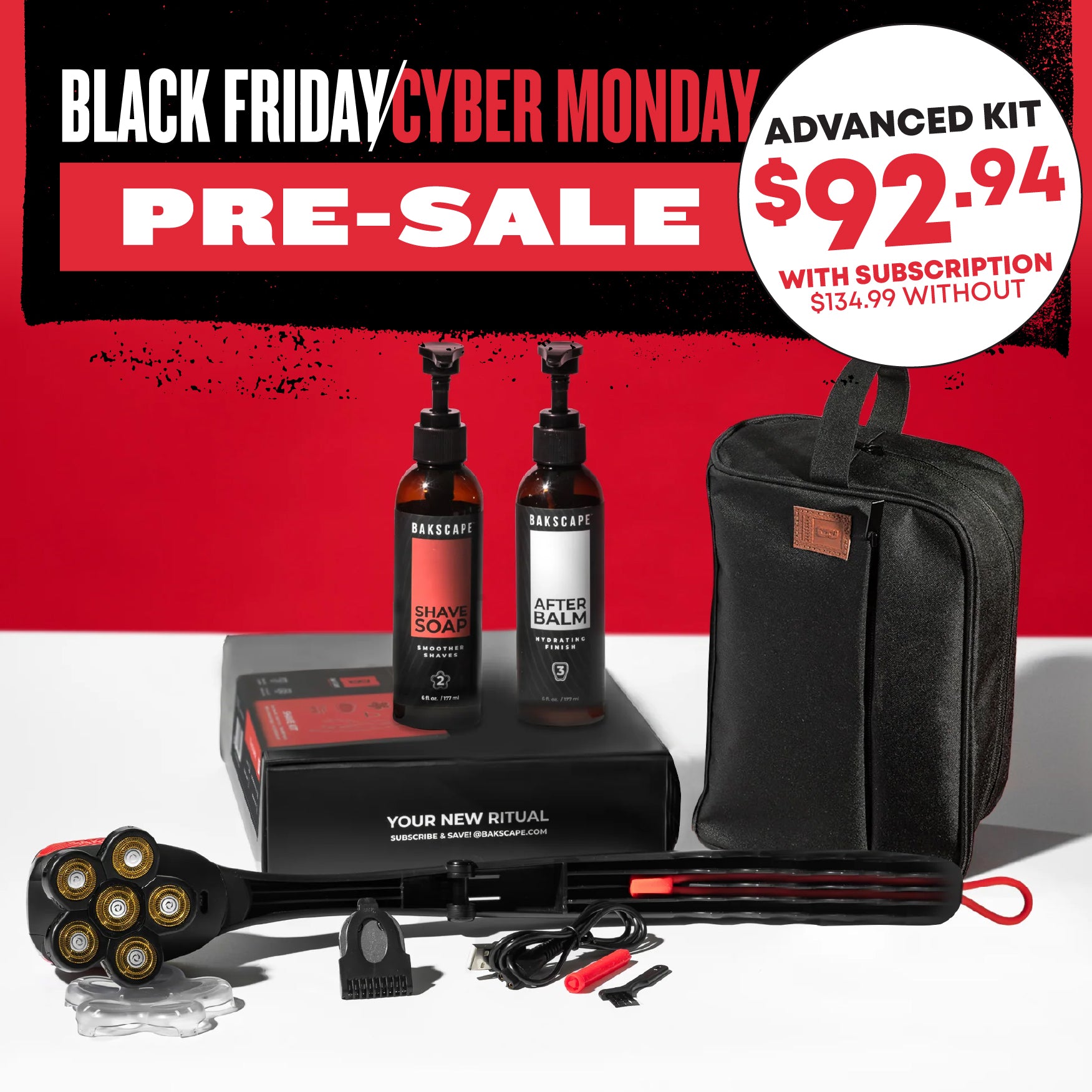 Bakscape Advanced Kit: Ultimate Grooming for Back, Body & Beyond ...