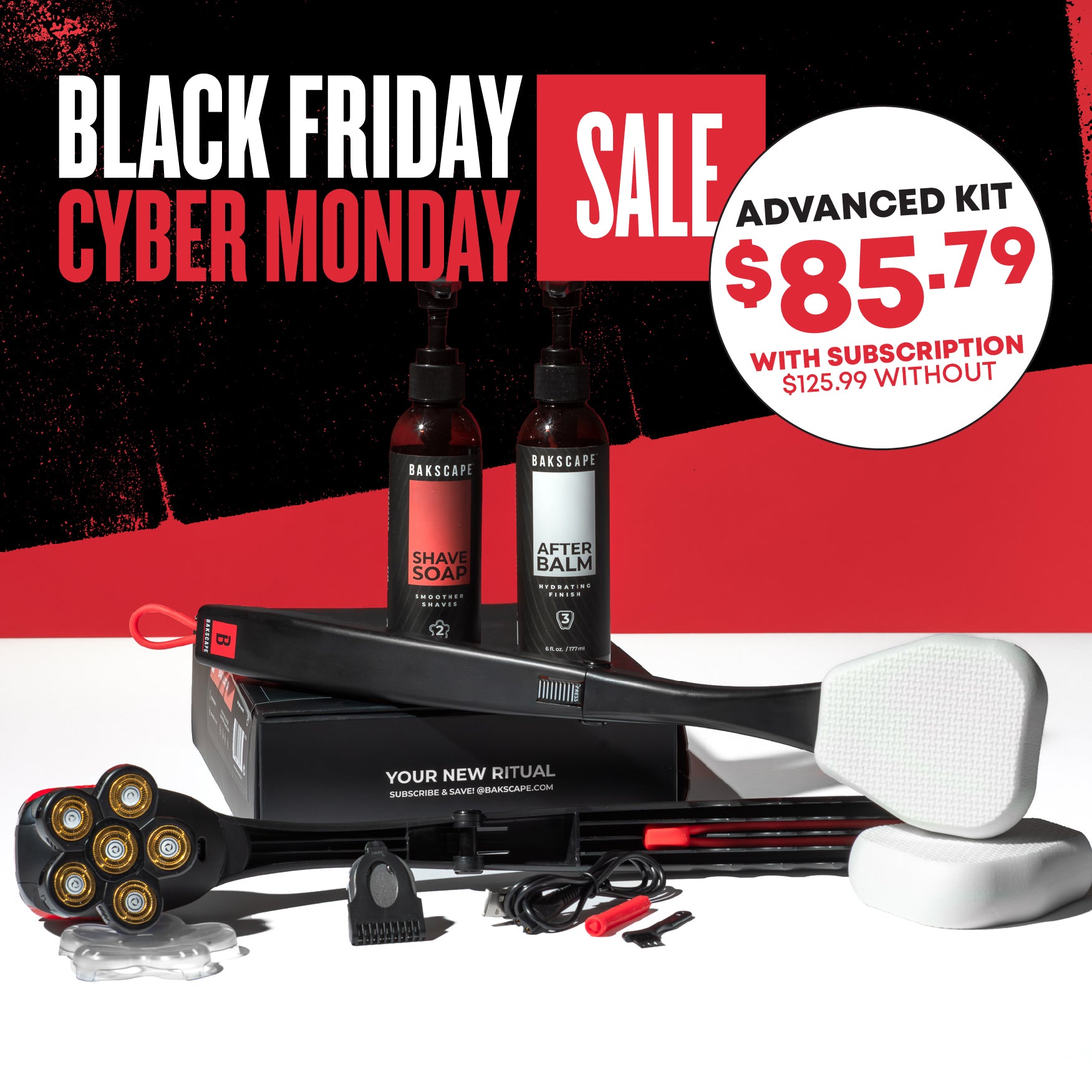 Bakscape Advanced Kit: Ultimate Grooming for Back, Body & Beyond ...